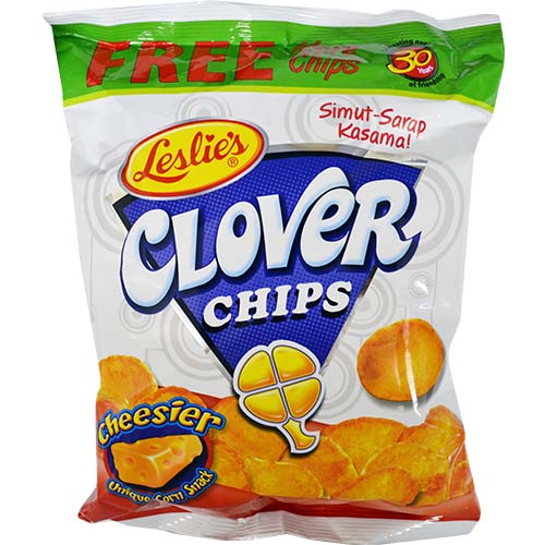 Leslie's Clover Chips Cheese 55g - Akabane Bussan