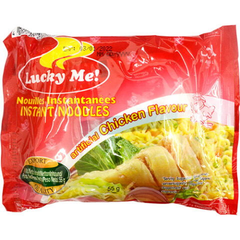 Lucky Me Instant Noodles Chicken Flavor 55g - Akabane Bussan