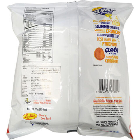 Leslie's Clover Chips Cheese 55g - Akabane Bussan