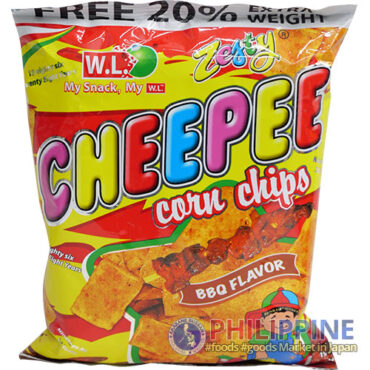 W.L. Foods Cheepee Corn Chips Bbq 120g - Akabane Bussan